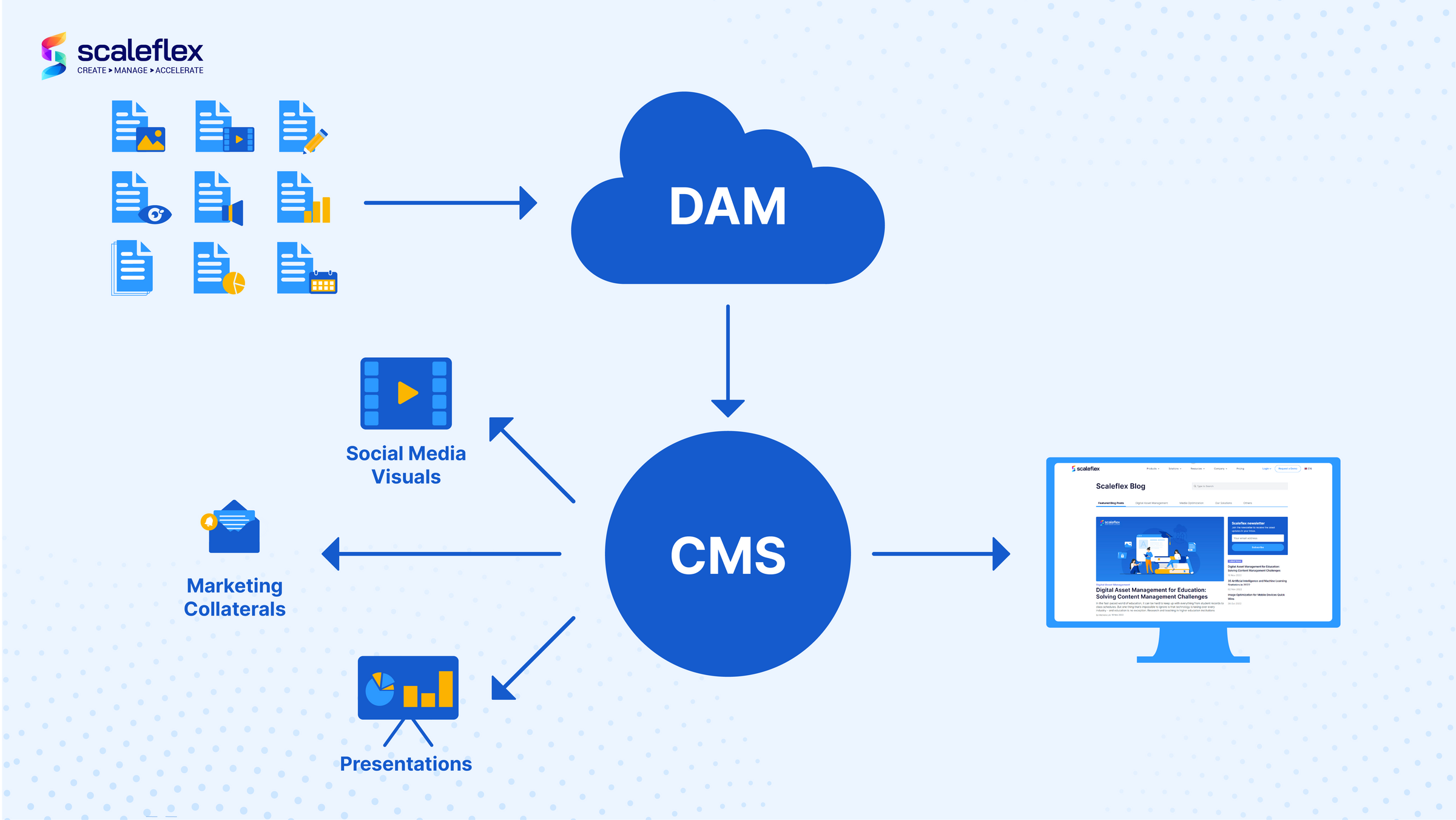 DAM vs CMS: Similarities, Differences, Integrations | Scaleflex Blog